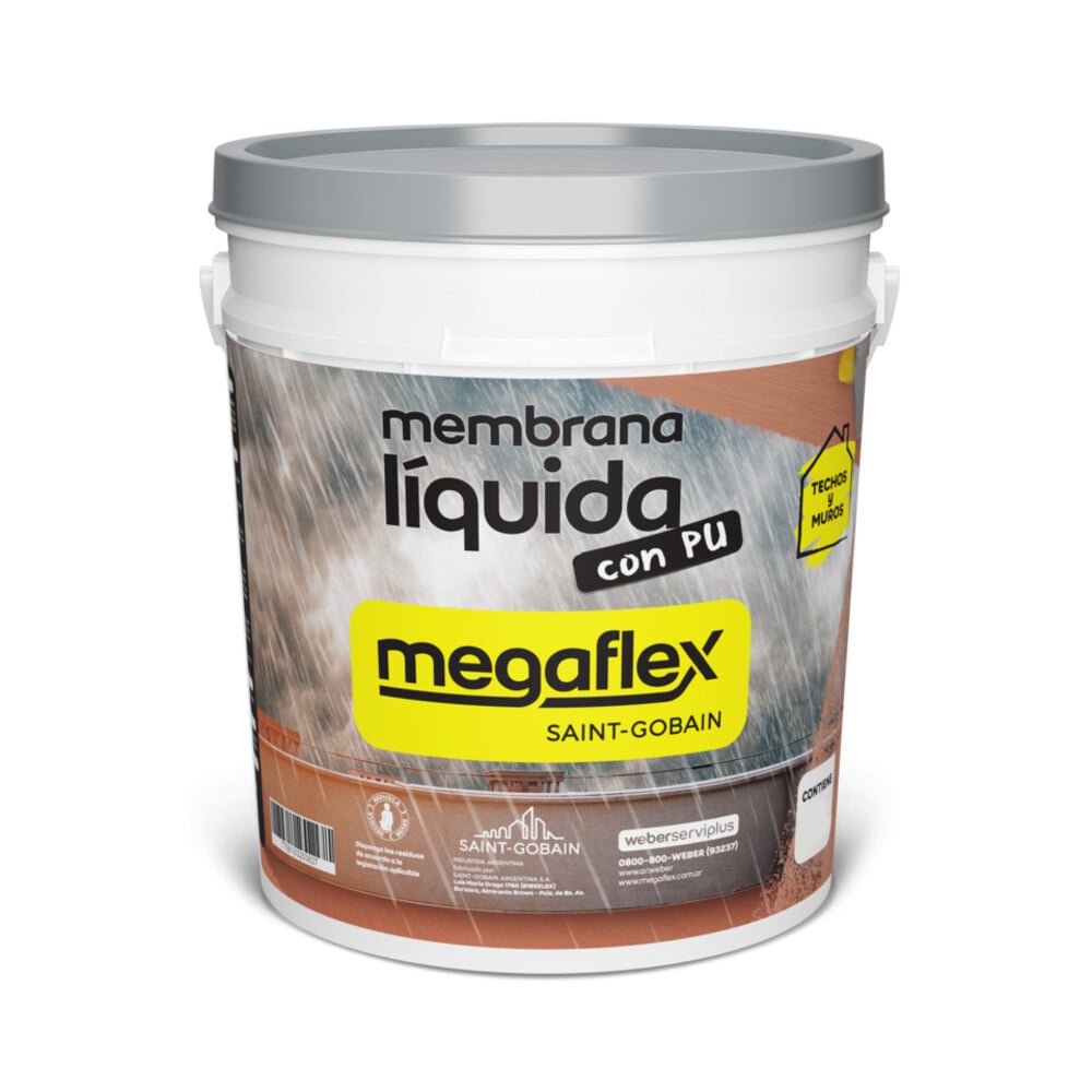 megaflex membrana liquida con pu techos y muros : Impermeabilizantes ...
