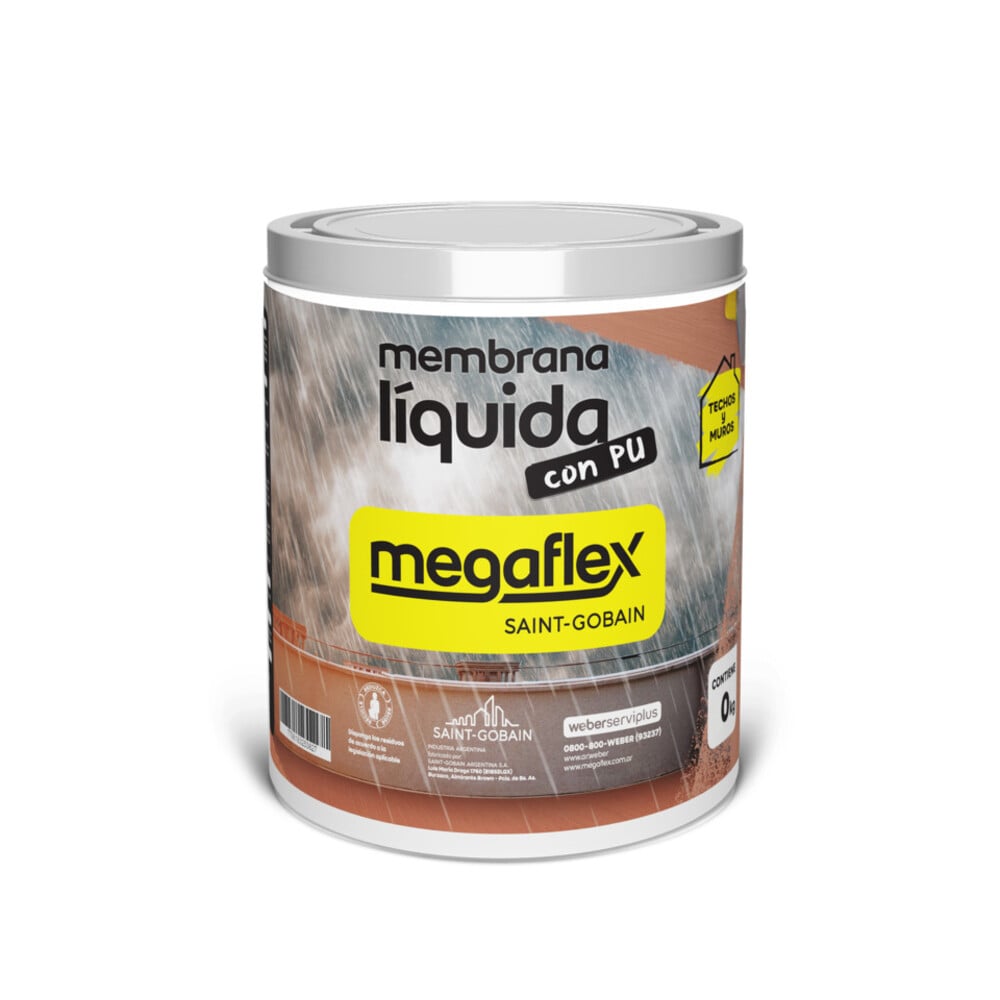 megaflex membrana liquida con pu techos y muros : Impermeabilizantes ...